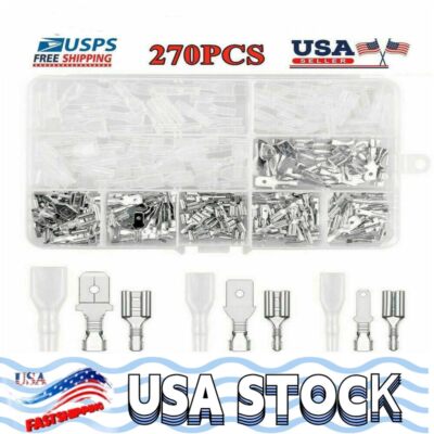 Assortment Terminals Kit Electrical Wire Crimp Connectors Male Female ...