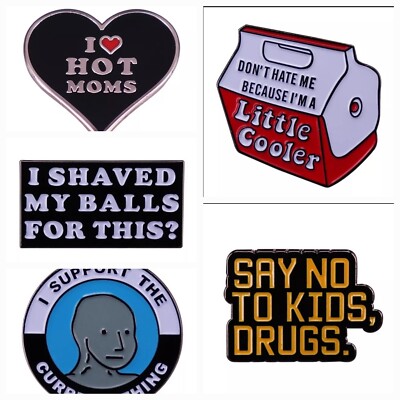 Funny Enamel Pins Set | eBay
