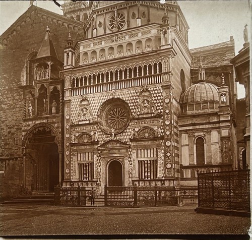 Italy Bergamo Santa Maria Maggiore c1900 Photo Plate Glass Stereo ...
