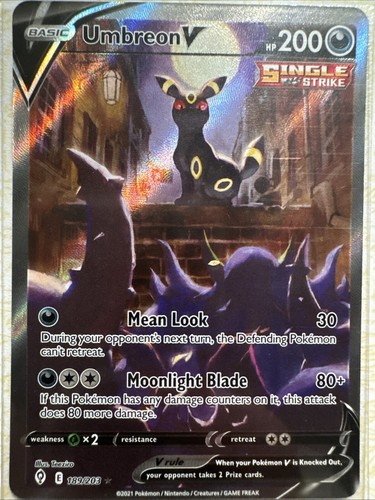 Umbreon V (Alternate Full Art) 189/203 Swsh07: Evolving Skies Holo | eBay