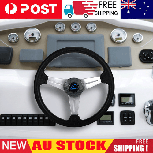 Speed Boat Steering Wheel Yacht Steamship Pontoon 3 Spoke Steering ...