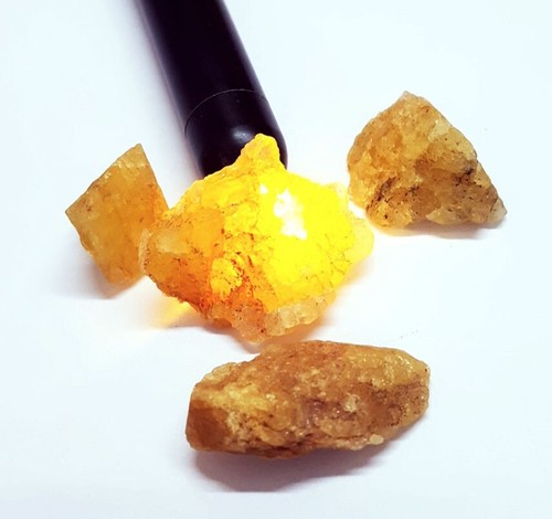 Lot brut non taillé en béryl jaune naturel 80,82 ct pierre précieuse en ...