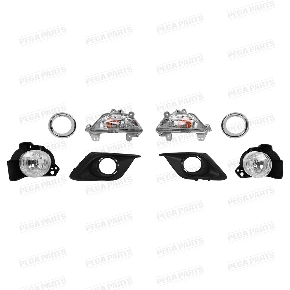 Front Bumper Cover Grill Fog Light Bracket Assembly For 2014-2016 Mazda ...