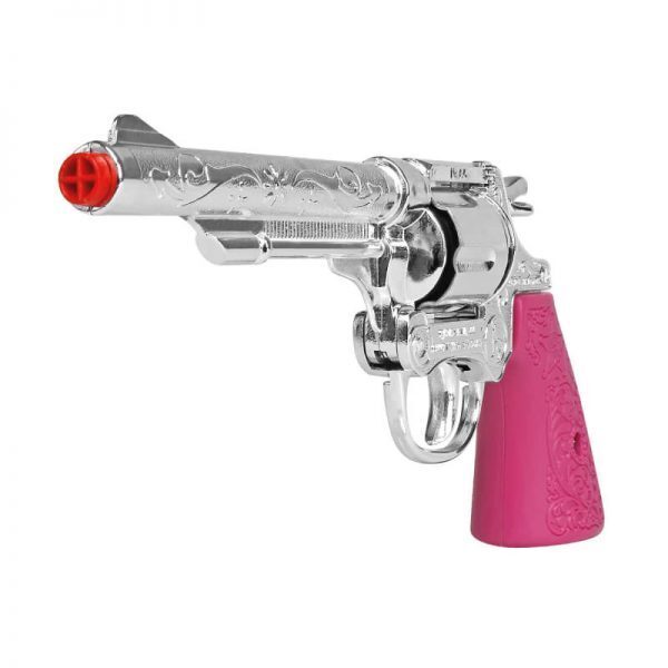 Gonher Pink Cowgirl Revolver with Holster 8 Shot Cap Gun Toy | eBay