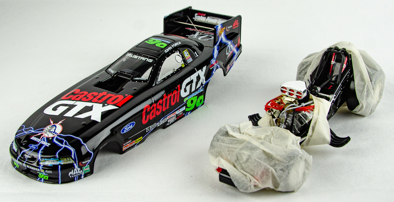 Action 2000 Ford Mustang Funny Car John Force 9X Champion 1:24 Scale ...