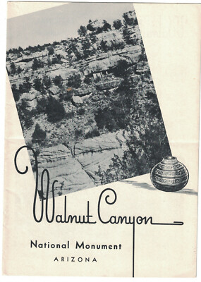 Walnut Canyon National Monument Arizona Travel Brochure 1949 | eBay