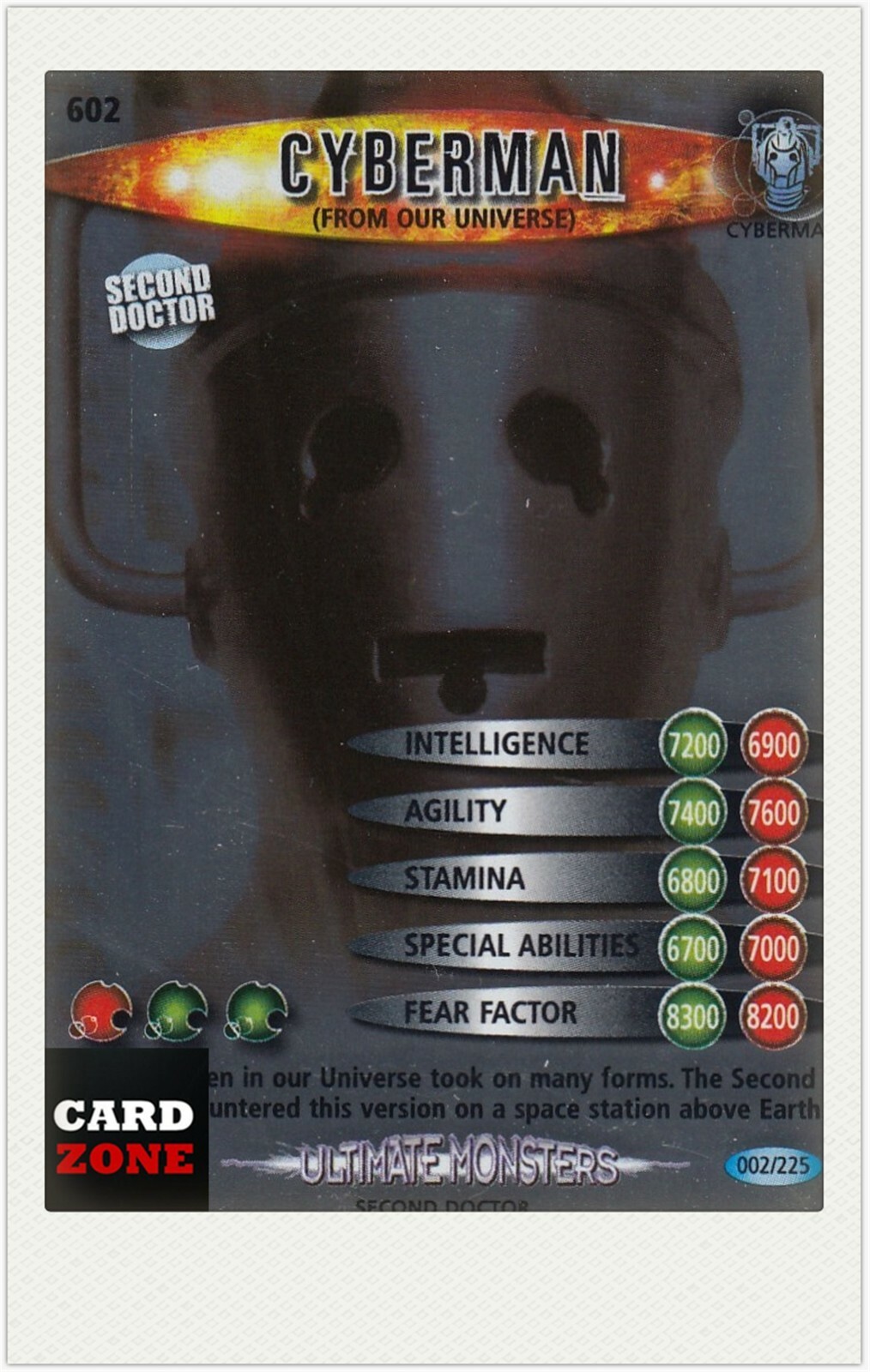 2006 DOCTOR WHO BATTLES IN TIME TRADING CARD GAME RARE ISSUE CARD R-602 ...