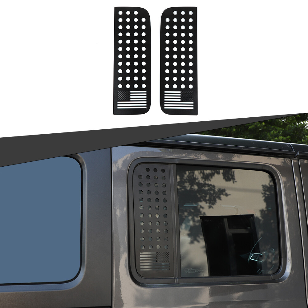 Rear Window Glass Cover Trim Accessories For Jeep Wrangler JL JT 2018 ...