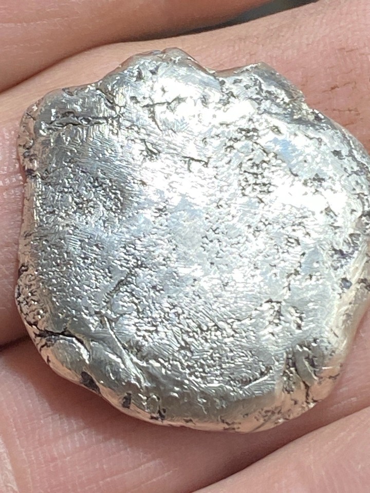 .9999+ Fine Hand Poured Silver Bullion 1 1/2 OZ Or 42.5 G Pure Silver ...