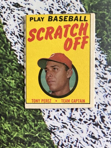 1970 Topps Baseball Scratch Off Tony Perez EX 1 Block Scuffed Low ...