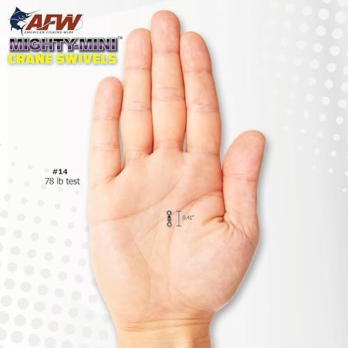 American Fishing Wire Mighty Mini Crane Swivels (100-Percent Stainless ...