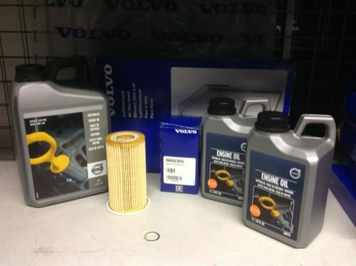 Genuine Volvo D5 Service Kit Oil And Air Filter 6Ltrs 0/30 Oil Sump ...