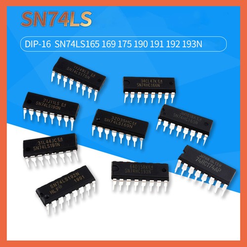 SN74LS165 DIP16 8 bit Shift Register SN74LS169 SN74LS175 SN74LS190 LED ...