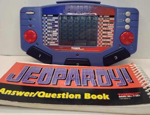 Tiger Electronics Jeopardy Battery Operated Handheld 1995 97 and Answer ...