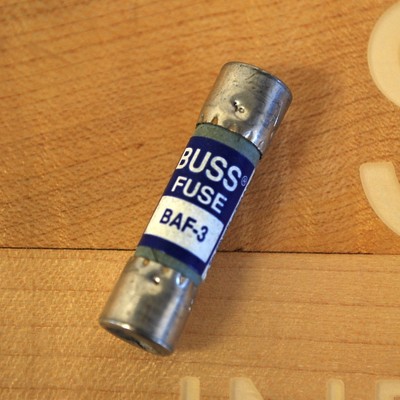 Bussmann BAF-3 Fuse, Fast Acting 3 Amp 250V - USED | eBay