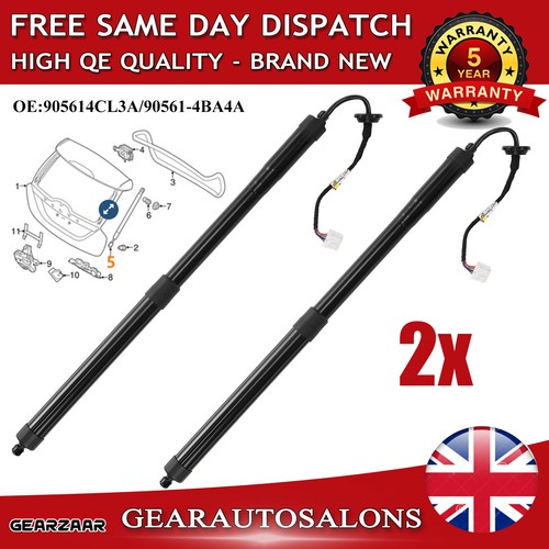 ELECTRIC TAILGATE BOOT STRUTS LH+RH FOR NISSAN X TRAIL T32 2014-2020 ...