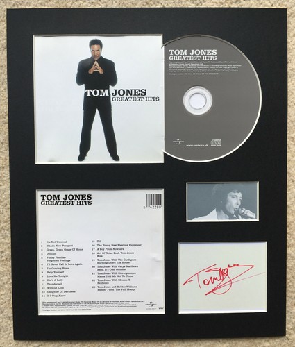 TOM JONES - Signed Autographed - GREATEST HITS - Album Display | eBay