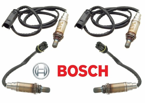 For BMW O2 Oxygen Sensors Set of 2 Rear Downstream & 2 Front Upstream ...