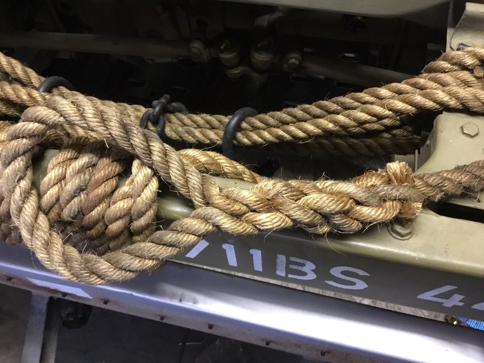 Willys MB Ford GPW WW2 Manila 3 Strand Rope. Spliced Eyes. 24mm / 1 ...