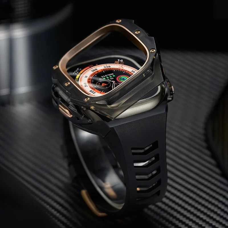 Luxury Transparent PC Case Band Strap Mod Kit For Apple Watch Ultra 3 2 ...