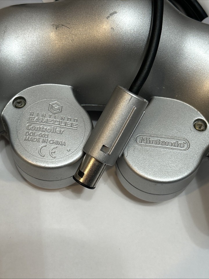 Nintendo GameCube Controller DOL-003 OEM Silver (Tested) Working | eBay