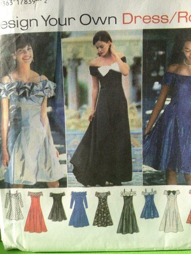 Simplicity Sewing Pattern 9495 Design Your Own Dress Robe Size 4-8 ...