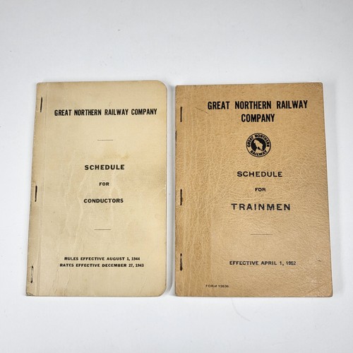 Great Northern Railway Company Schedule for Conductors 1944 & Trainmen ...