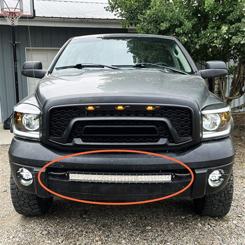 32" LED Light Bar Combo +Bumper Mounts+ Wiring For Dodge Ram 2500 3500 ...