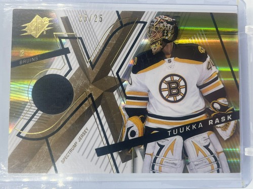 2008/09 SPX SPECTRUM JERSEY /25 #86 TUUKKA RASK BRUINS | eBay