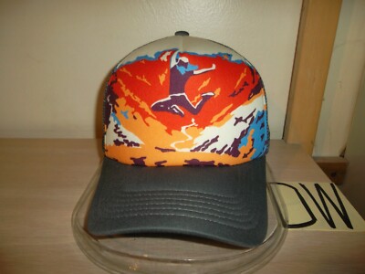 WILDERNESS GUY BASEBALL-TRUCKERS CAP/HAT-EMBER SNAPBACK/COLORFUL-GRAY ...