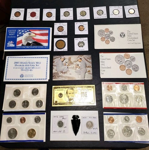 Estate USA COIN Collection LOT MINT SETS Civil War Postage Card NO JUNK ...