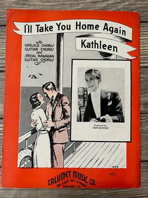 Vintage 1935 I’ll Take You Home Again Kathleen Sheet Music THOMAS P ...