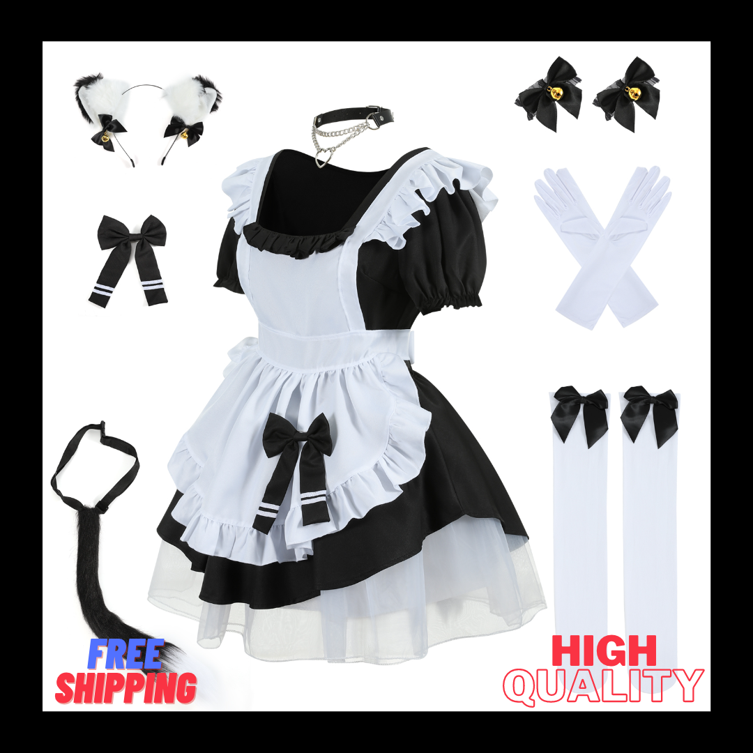 French Maid Outfit Costume Anime Maid Costume Anime Maid Dress French