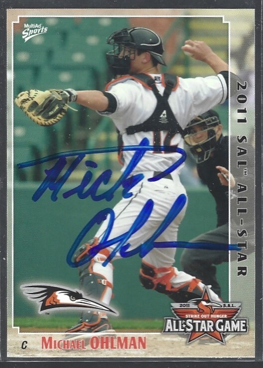 2011 MultiAd Sports SAL All-Stars Michael Ohlman #15 IP autograph ...