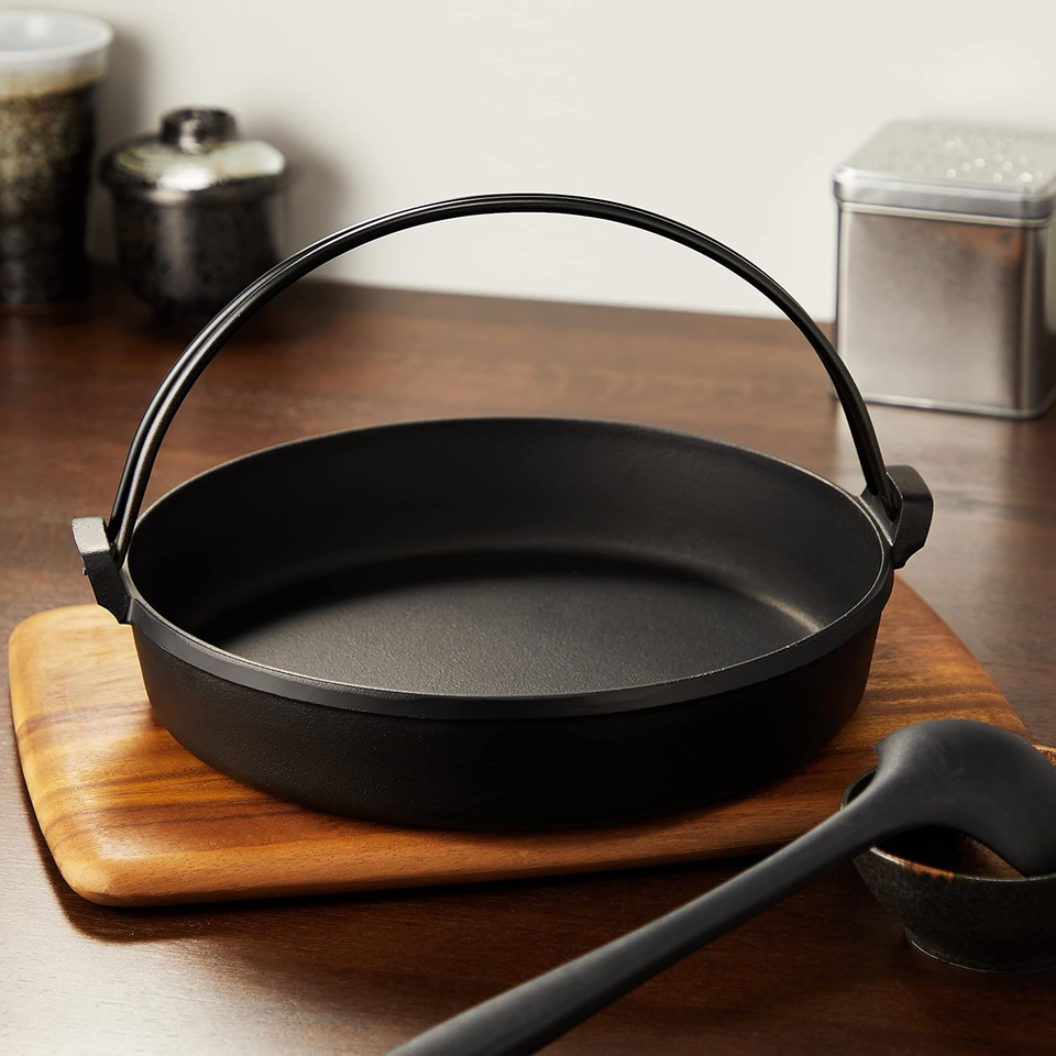 Iwachu Sukiyaki Pot with Southern Crane 26 Black Baking Inner Diameter 10.2 inc 4940210200394| eBay