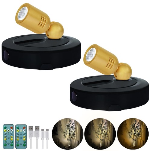 Rechargeable LED Spotlight, 3 Lighting Modes Battery Powered Indoor ...