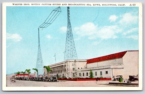 Hollywood CA~Warner Bros Motion Picture Studio~Broadcasting KFWB Radio ...