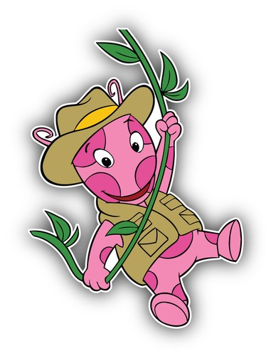 The Backyardigans Cartoon Uniqua Jungle Sticker Bumper Decal - ''SIZES ...