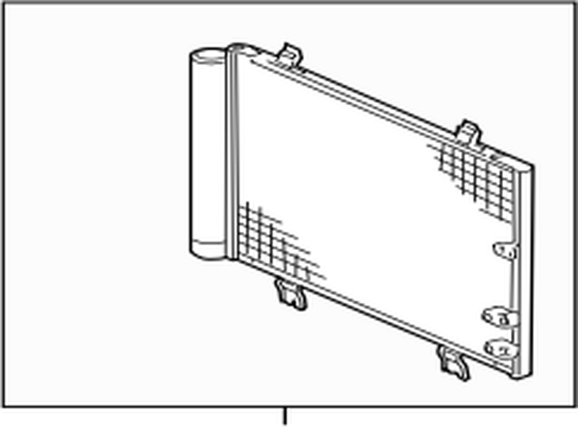 88460-30B40 Toyota Condenser assy, cooler 8846030B40, New Genuine OEM ...
