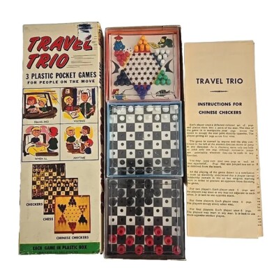 Vintage Travel Trio Game Set | eBay