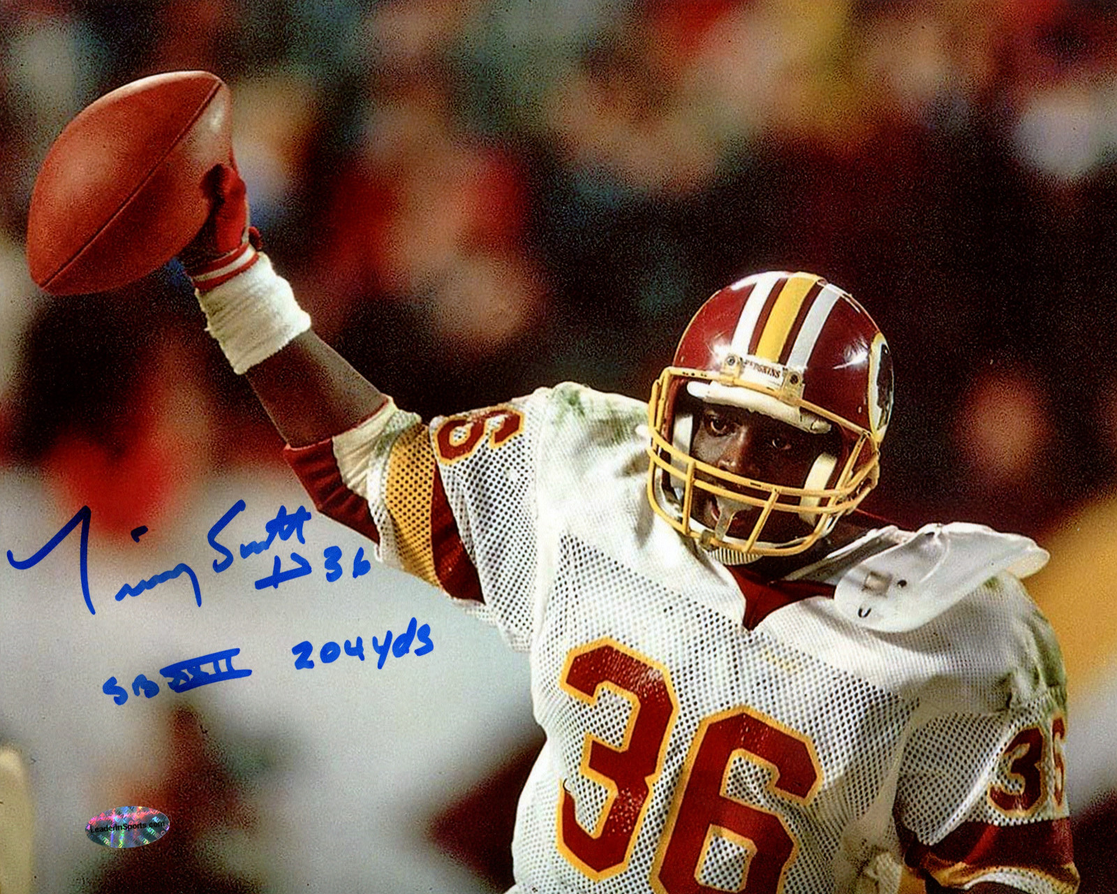 Timmy Smith Autographed 8x10 Washington Redskins "Super Bowl XXII 2014 ...