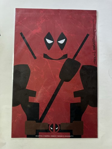 Deadpool 11x17 Artwork Print Marvel John Beatty Signed Art Autograph ...