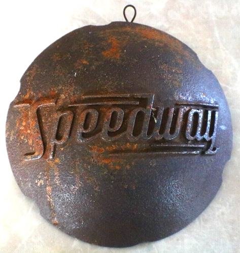 vintage speedway truck hub center cap 32-w-304 cast metal 7 3/8" wide ...