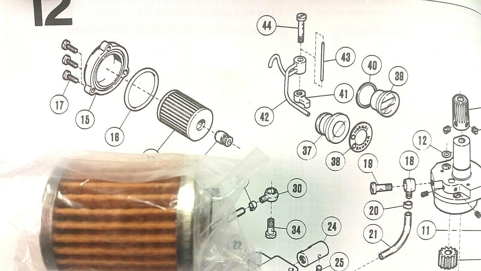 Original Oil Filter 206233 for Overlock Mauser Spezial Pegasus SIRUBA ...