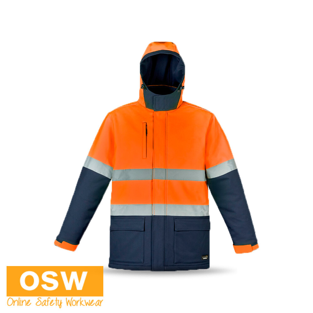 Unisex Hi Vis Antarctic Softshell Jacket Oxford Bonded Polyester Warm ...