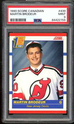 Martin Brodeur Rookie Card 1990-91 Score Canadian #439 PSA 9 | eBay