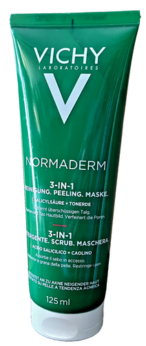 Vichy Normaderm 3 in 1 Scrub + Cleanser + Mask Sensitive Skin 125ml Exp ...