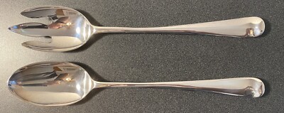 GERITY Silver Plated G48 Heavy Buffet/Salad Serving Spoon & Fork Set~13 ...
