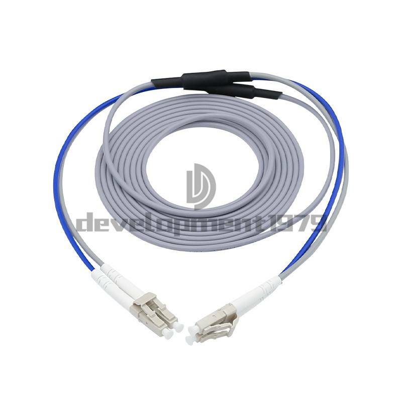 10M Armored Cable Fiber Patch Cord LC-LC UPC Pigtail Multi-Mode Cables ...