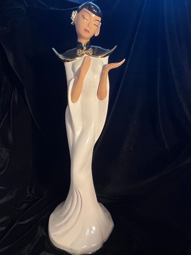 Asian very beautiful lady figurine mid century modern | eBay